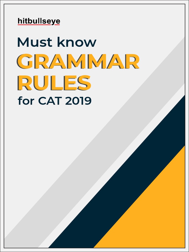 Essential Grammar Rules for MBA Exams | PDF | Perfect (Grammar ...