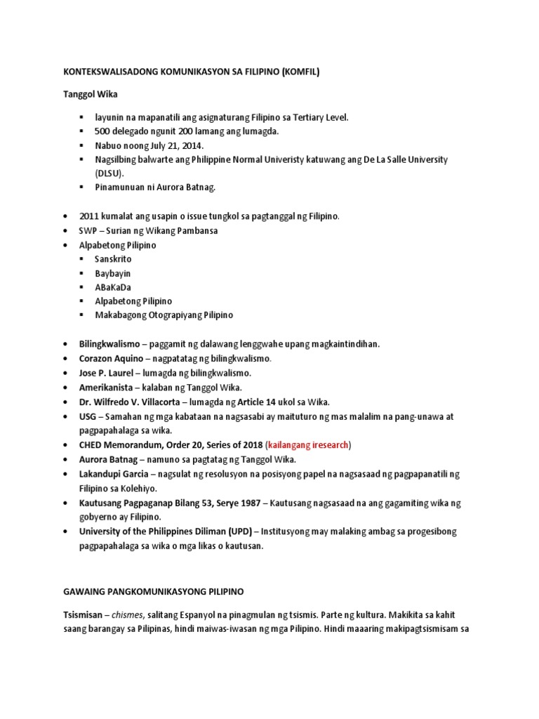 KOMFIL PURCOMM Reviewer For Prelim | PDF