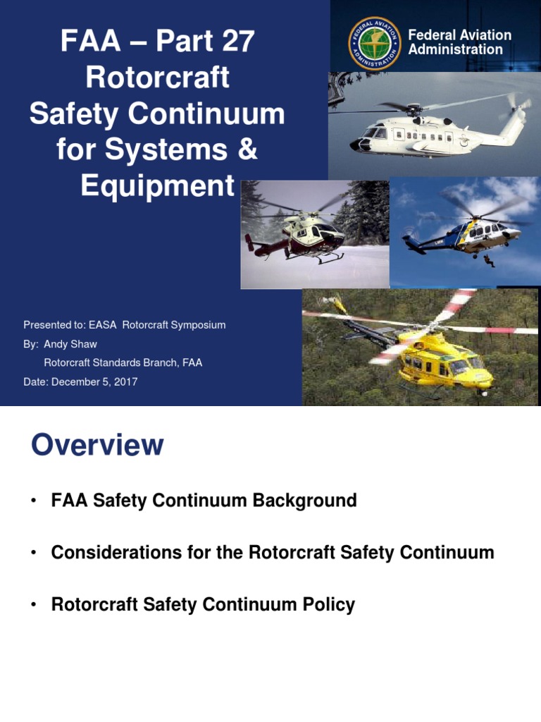 Rotorcraft Safety Continuum Policy | PDF | Federal Aviation ...