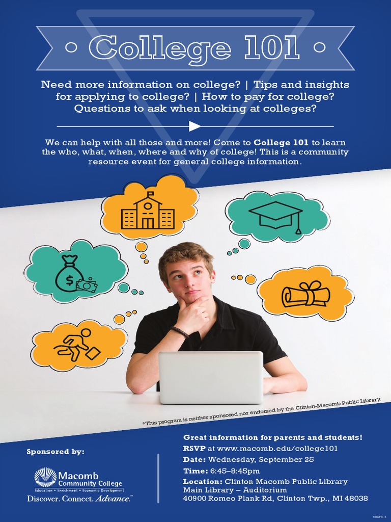 College 101: Essential Info Session | PDF