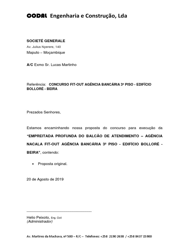 Carta Protocolo | PDF