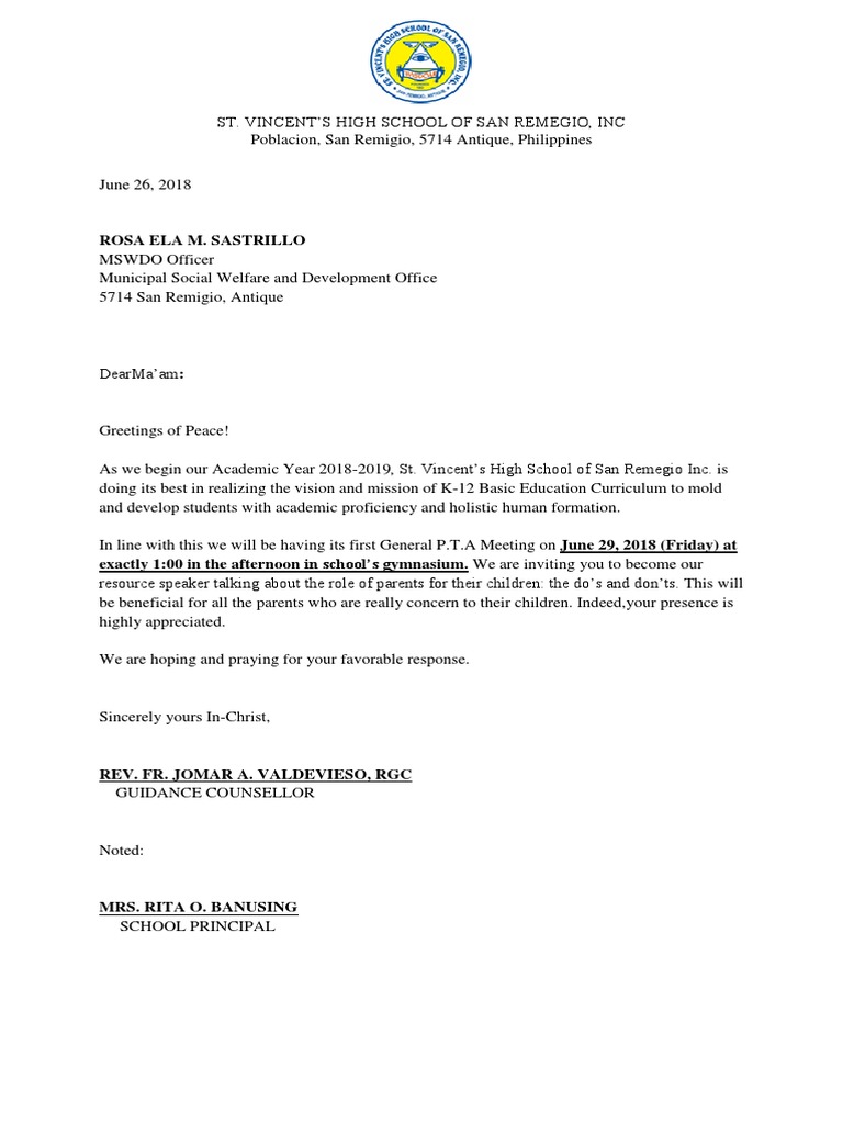 LETTER | PDF