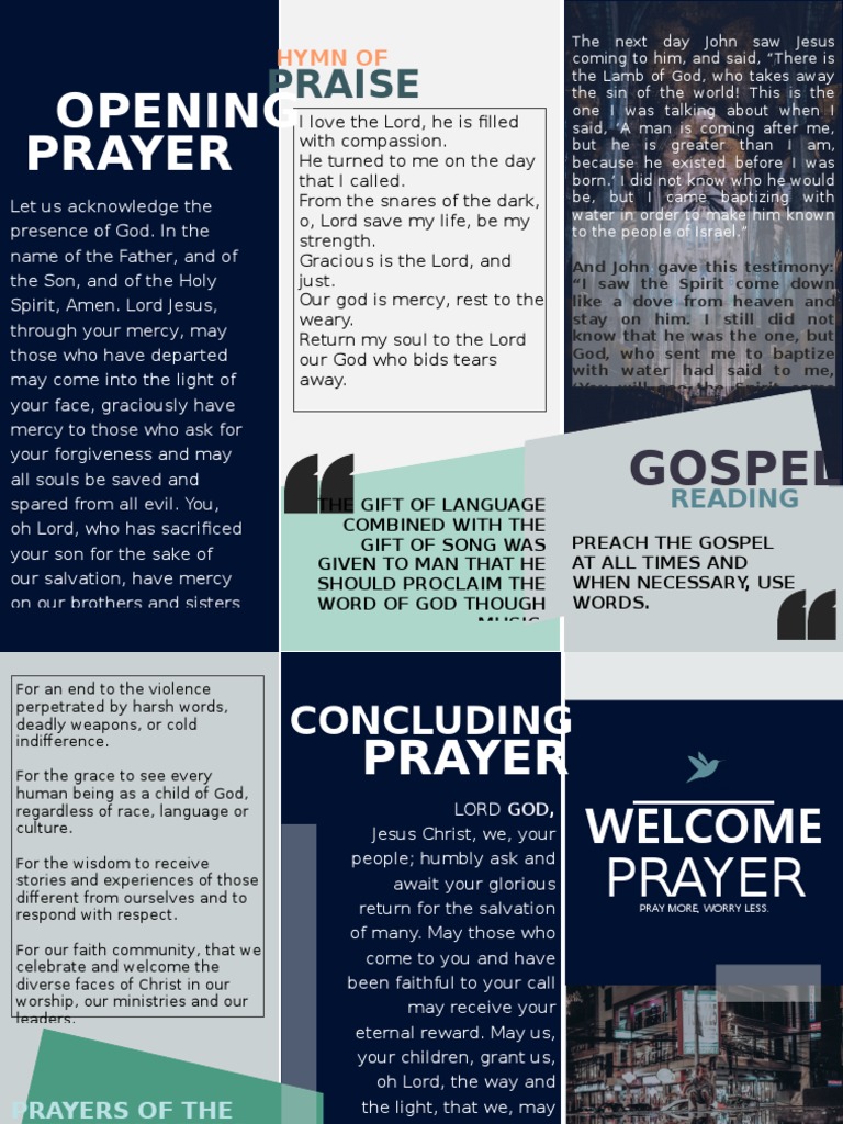 Sample Brochure For Prayers | PDF | John The Baptist | Christianity