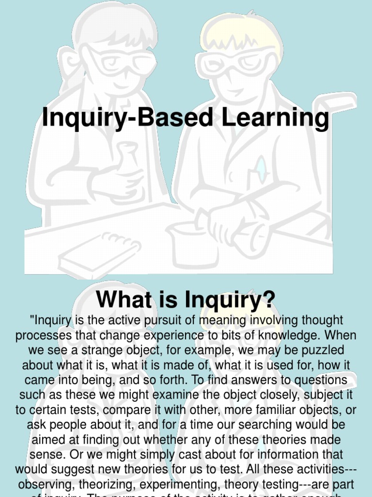 Inquiry Based Learning | PDF | Inquiry Based Learning | Mental Processes
