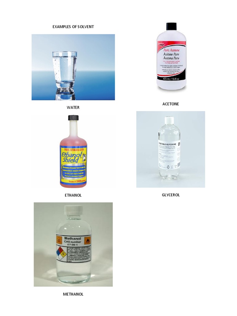 Types of Solvent | PDF