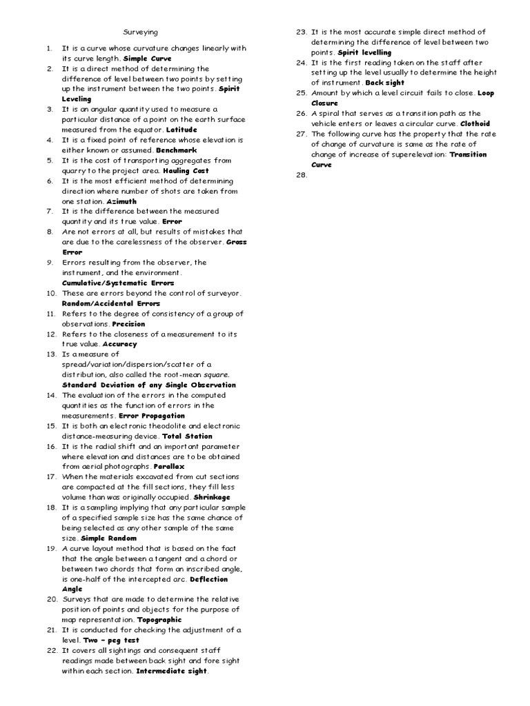Surveying | PDF | Surveying | Accuracy And Precision