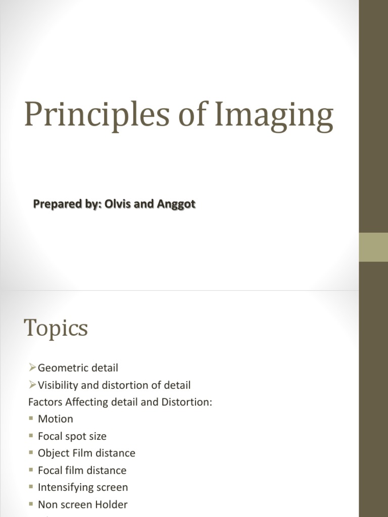 Principles of High Quality Medical Imaging: Factors that Impact ...