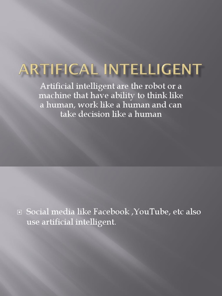 Artifical Intelligent | PDF
