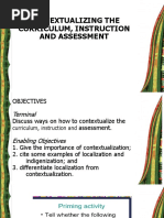 Learning Package (Contextualization, Localization & Indigenization | PDF | Learning | Curriculum