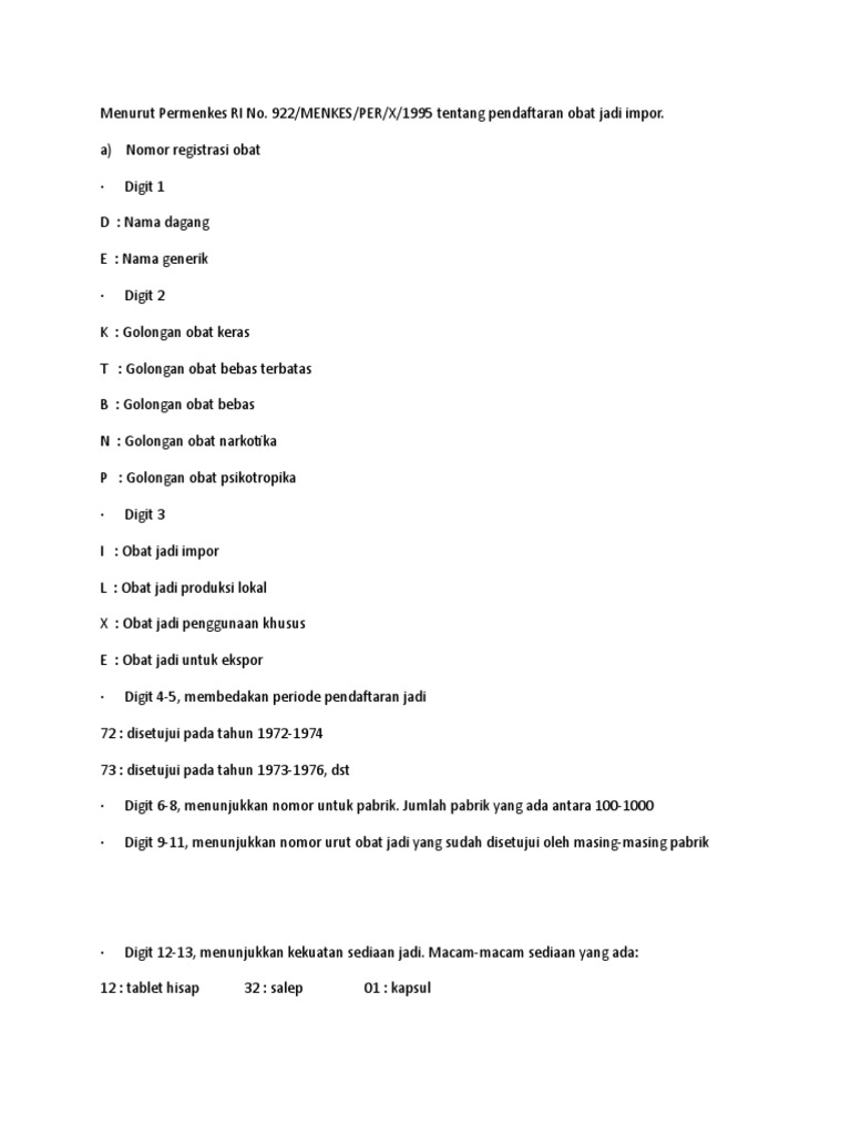Panduan Penomoran Batch Obat | PDF | Hukum