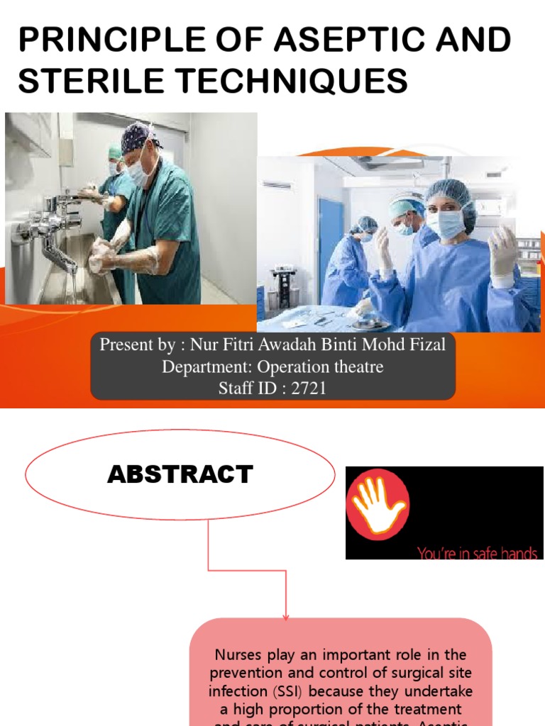 Aseptic Tecnique | PDF | Infection Control | Surgery