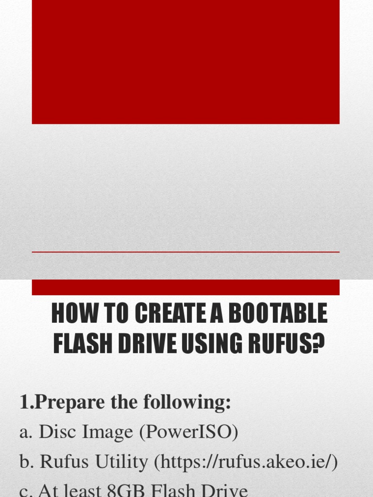 Rufus and Win 7 Installation | PDF | Booting | Bios