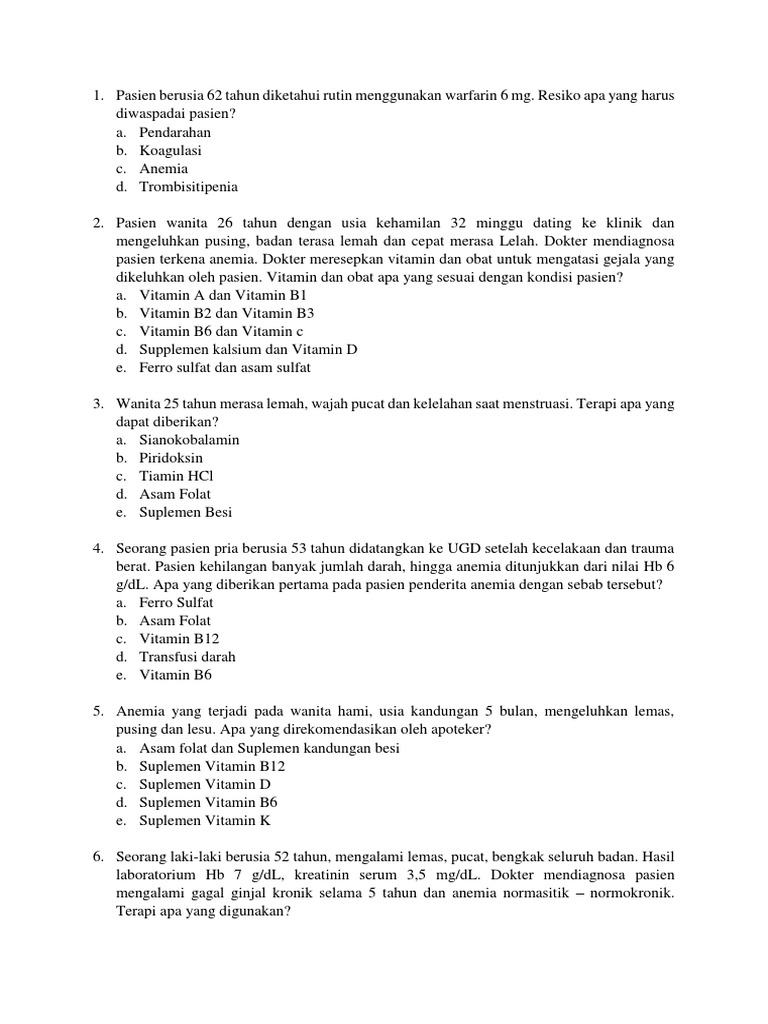 Buk MIMI Soal UKAI Pembekuaan Darah | PDF