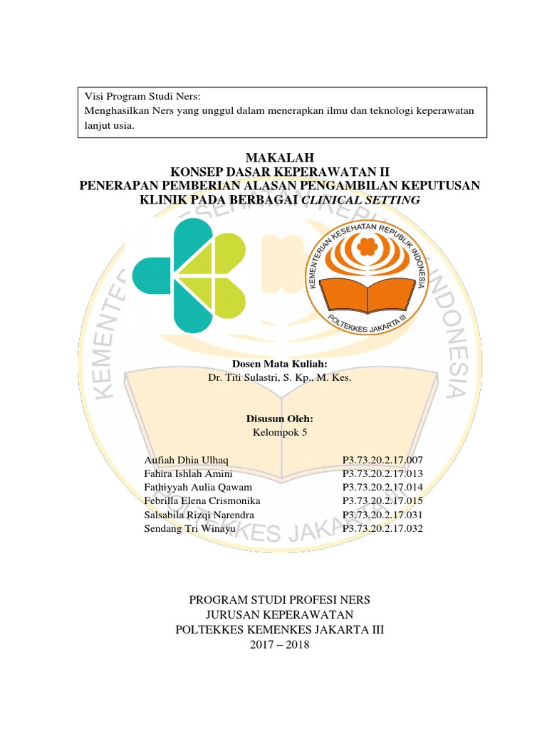 Pengambilan Keputusan Klinik (Makalah Kel.5) | PDF