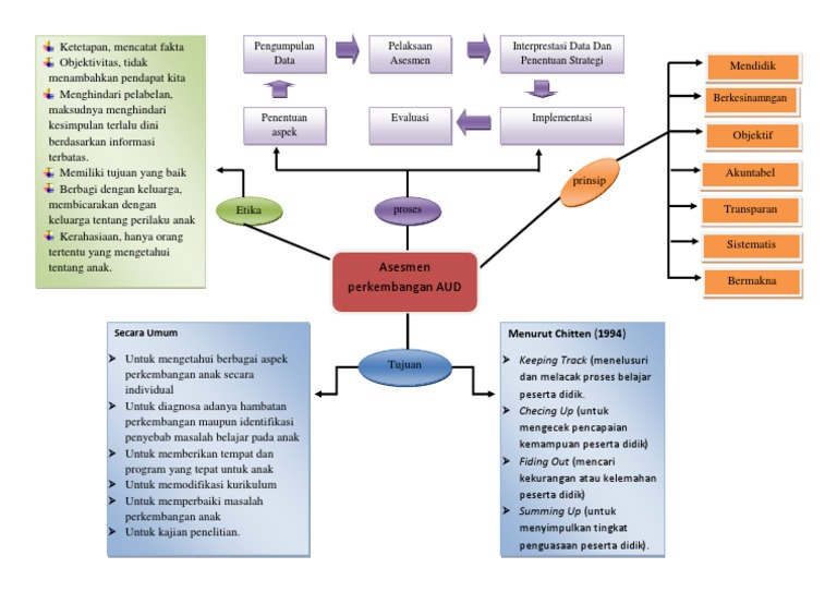 Mind Map Asesmen Perkembangan Aud | PDF