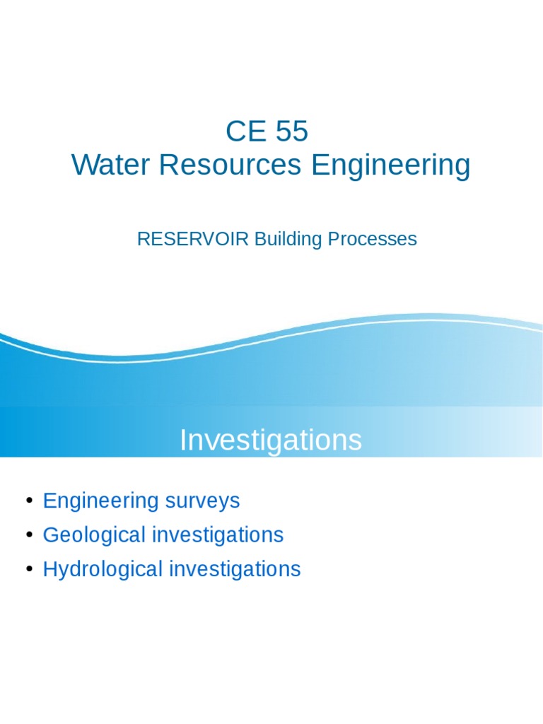Reservoir Building Process | PDF | Reservoir | Dam