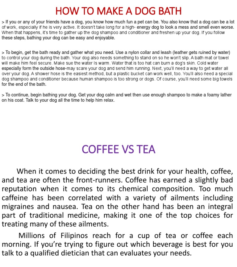 How to Bathe Your Dog Effectively | PDF | Wellness