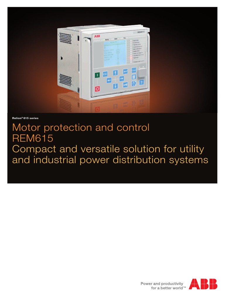 Motor Protection and Control REM615 | PDF | Computer Networking | Power ...