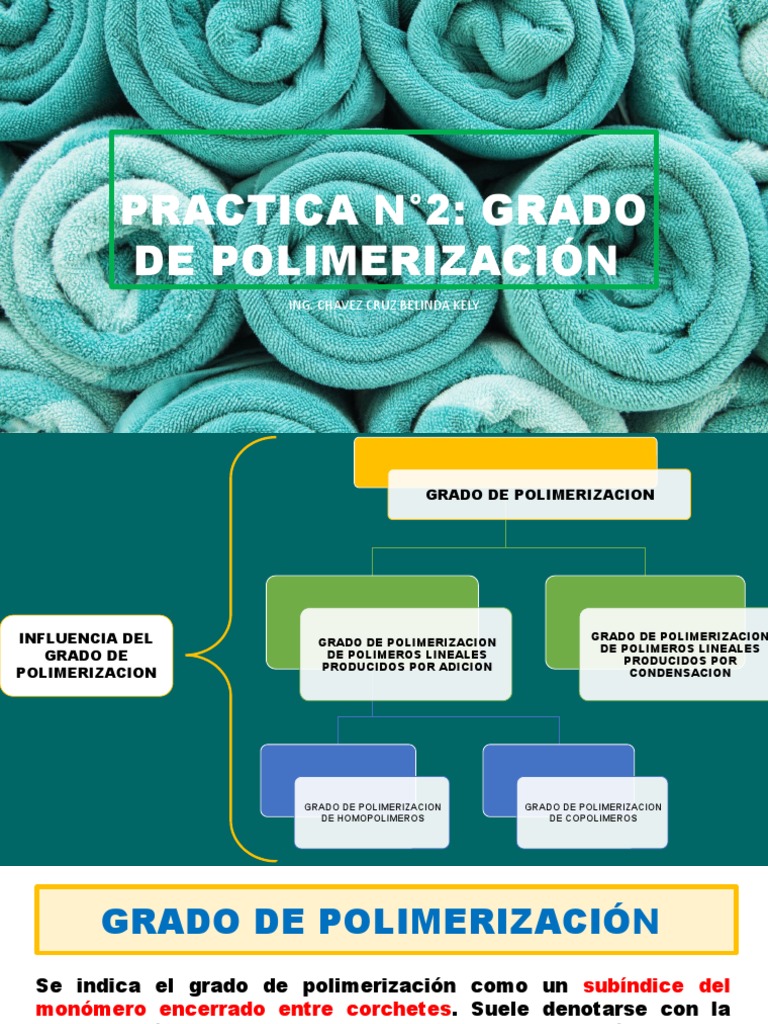 Grado de Polimerizacion y Normalizacion de Polimeros | PDF | Polímeros ...