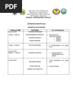 Activity Design For Nutrition Month | PDF | Healthy Diet | Diet (Nutrition)