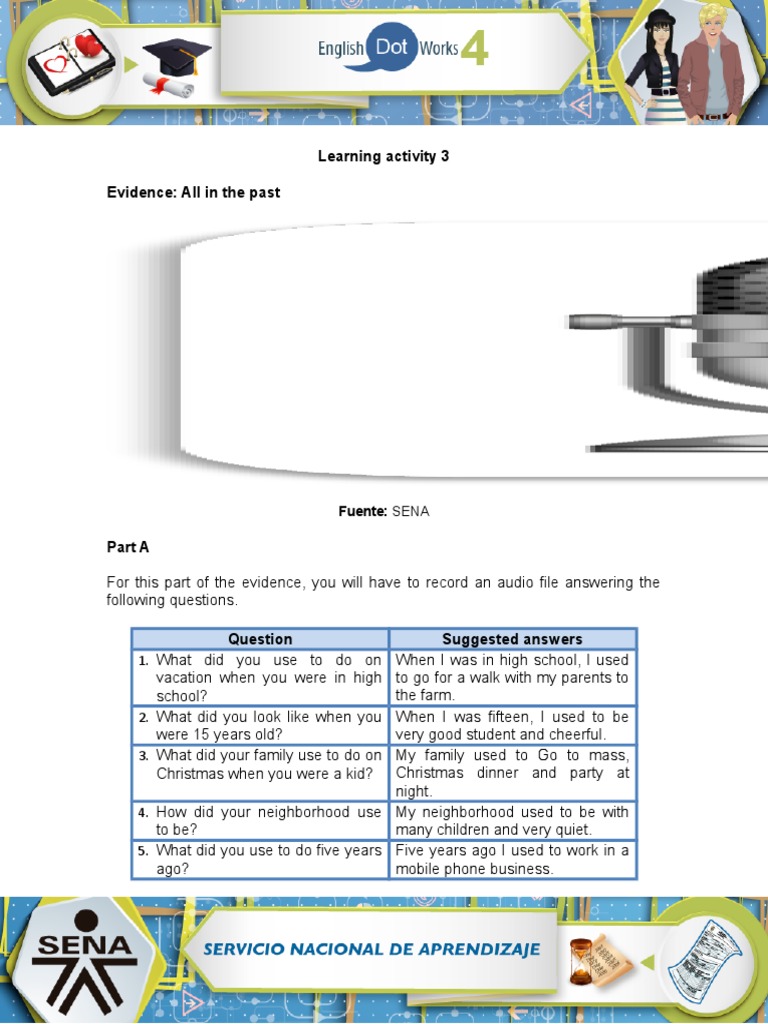Past Experiences and Narration Guide | PDF | Language Arts & Discipline ...