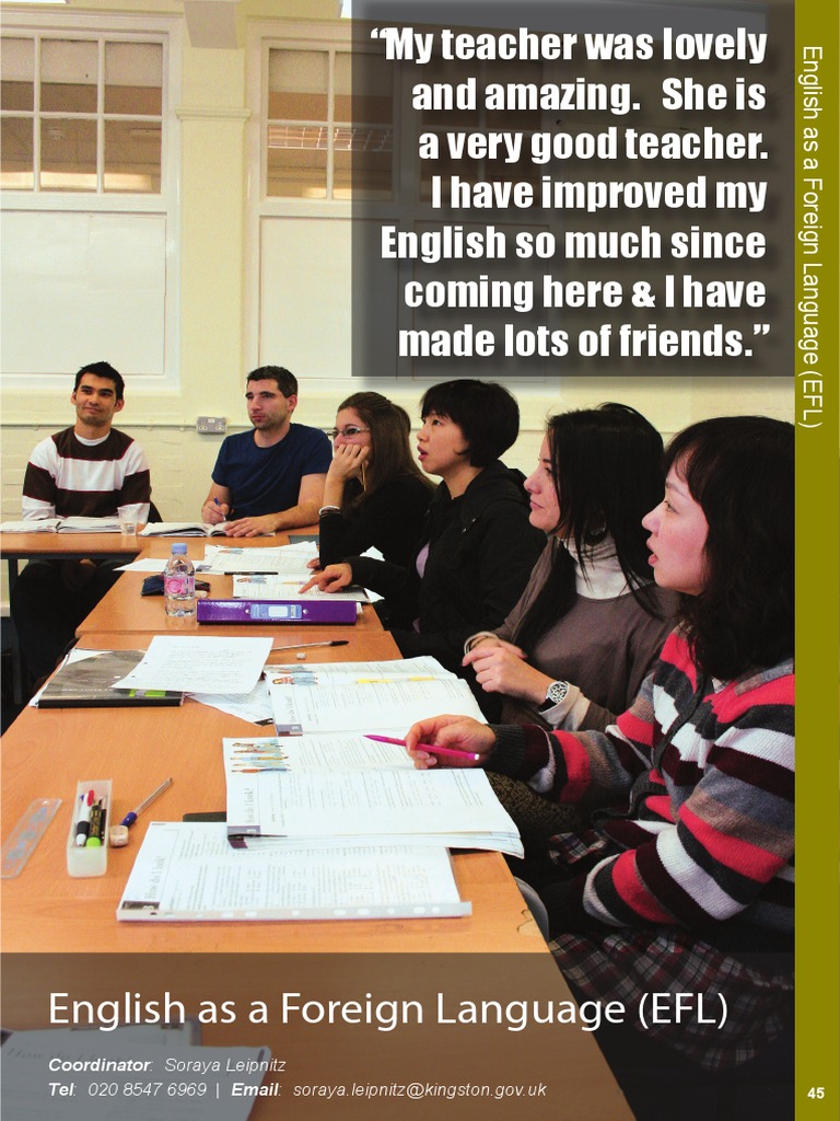 English As Foreign Language EFL | Download Free PDF | English As A ...