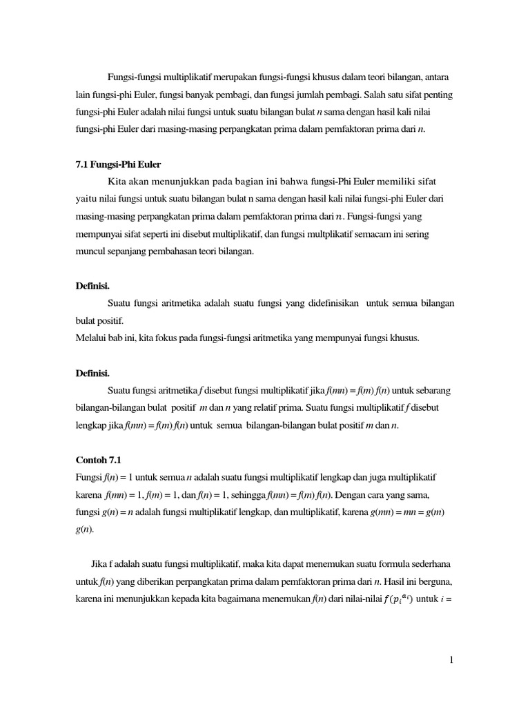 Rumus Fungsi-Phi Euler | PDF