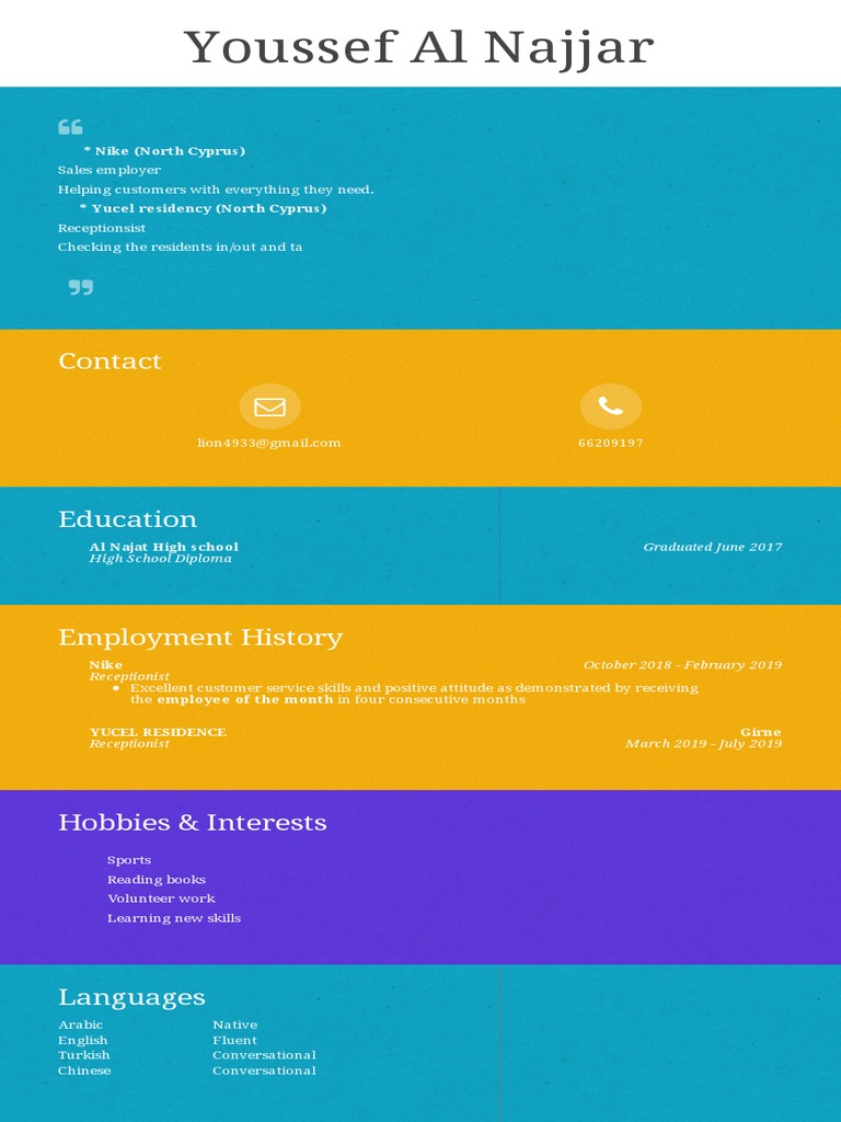 Youssef Al Najjar: Career Overview | PDF