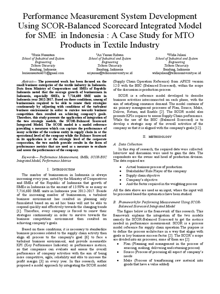 Performance Measurement | PDF | Business Process | Performance Indicator