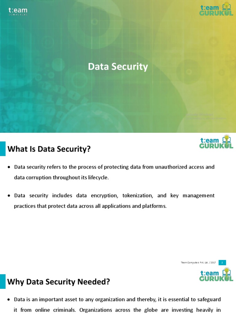 Data Security | Download Free PDF | Denial Of Service Attack | Computer ...
