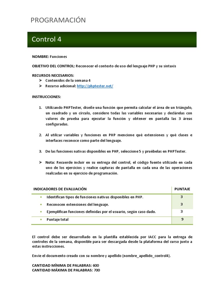 04 Programacion Controlv1 | PDF