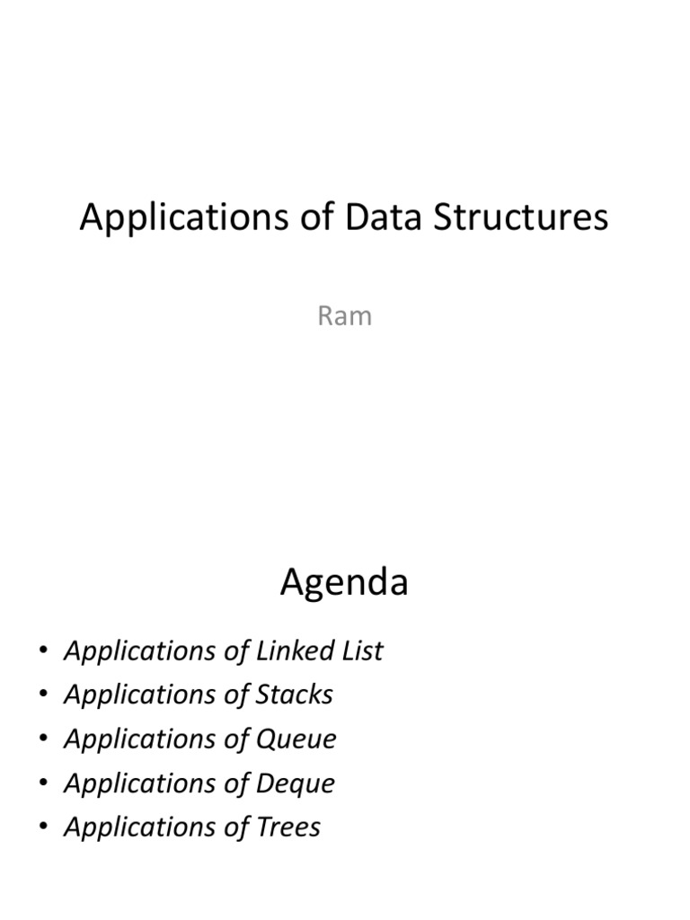 Applications of Data Structures | PDF | Scheduling (Computing ...