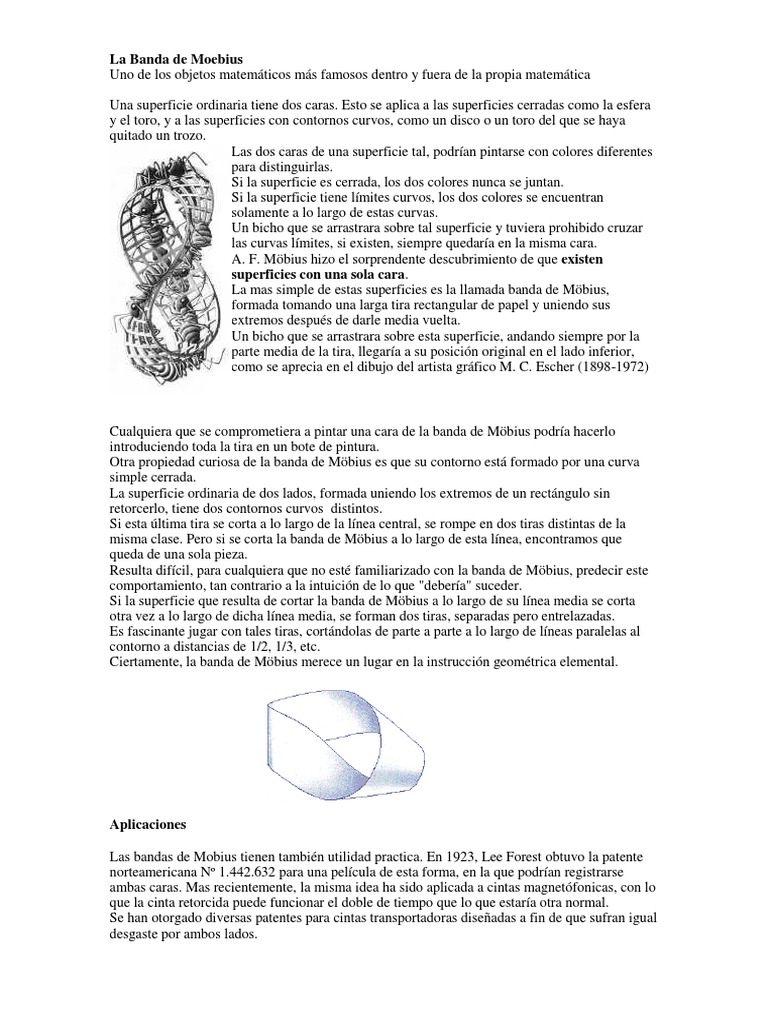 La Banda de Moebius | PDF | Circulo | Formas geométricas