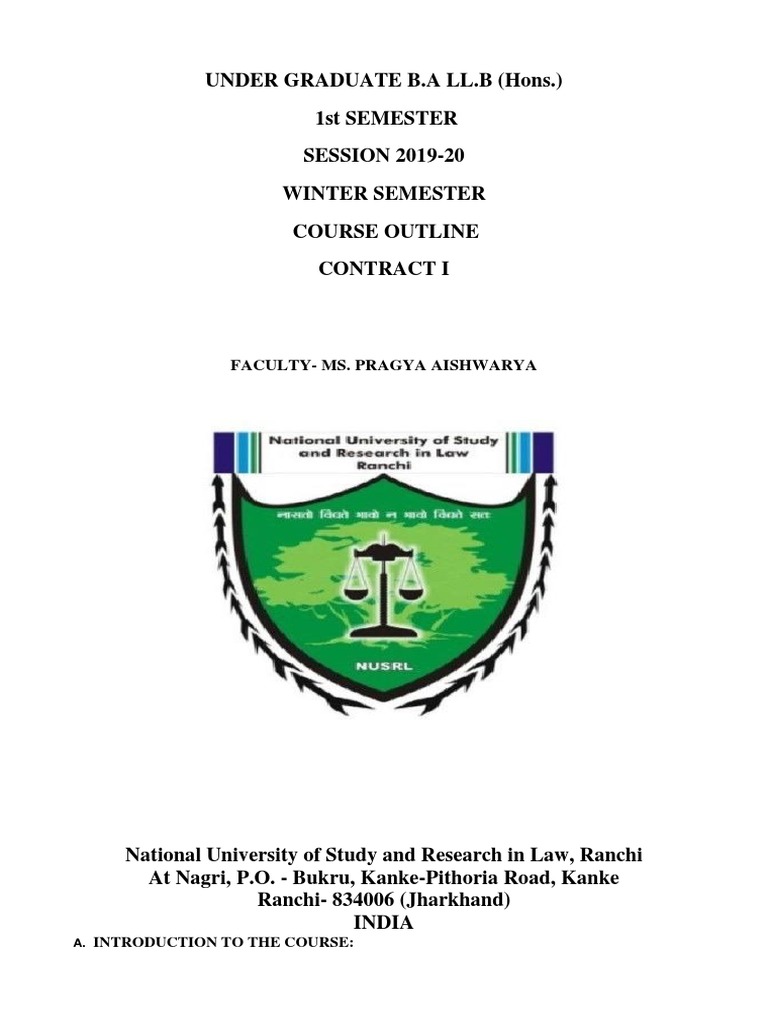An Introduction to Contract Law I: Analyzing the Key Concepts and Cases ...
