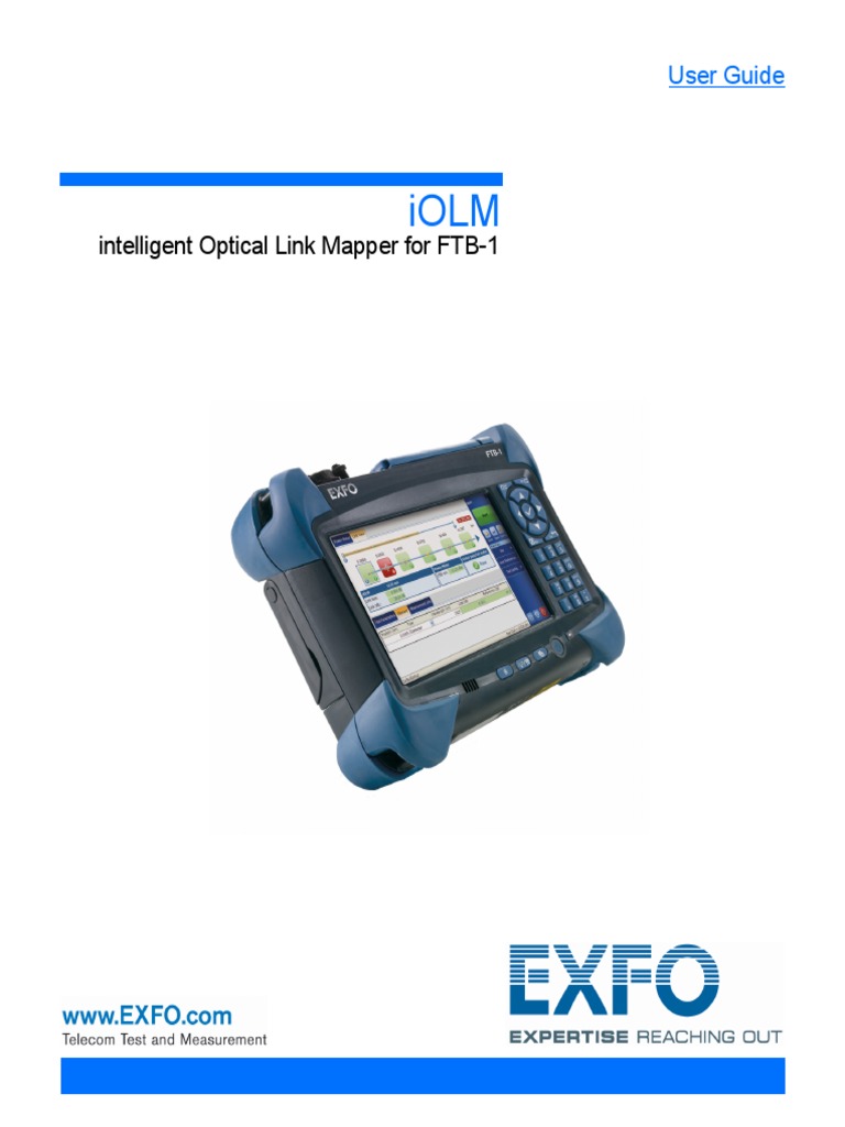 User Guide Intelligent Optical Link Mapper FTB-1 English (1060268 ...