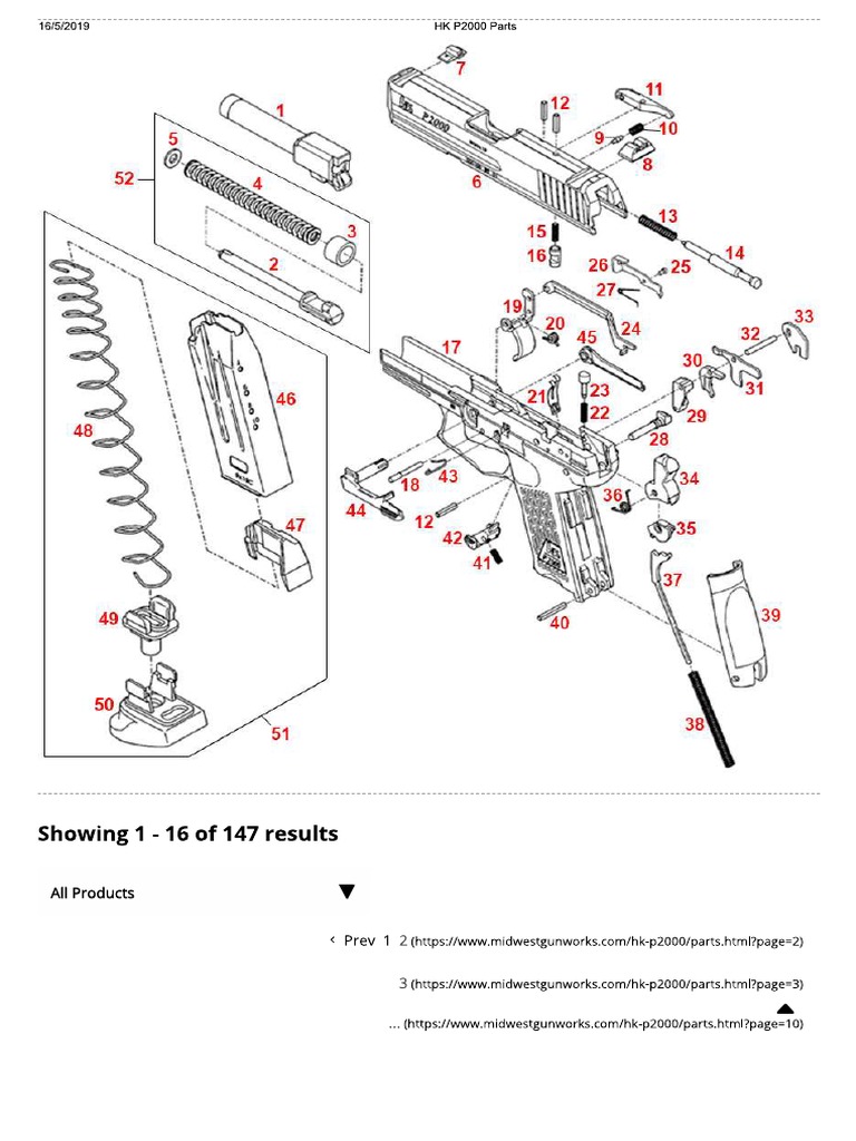 Despiece HK p2000 | PDF