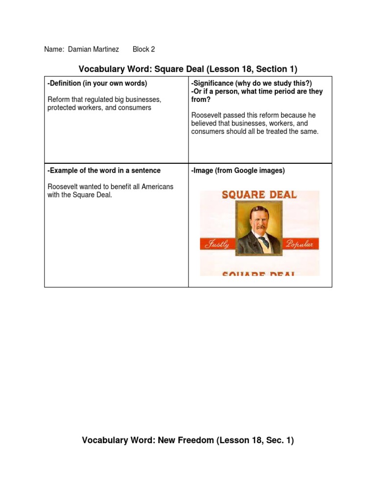 Damian Martinez - Vocabulary Continued Progressive Movement | PDF ...