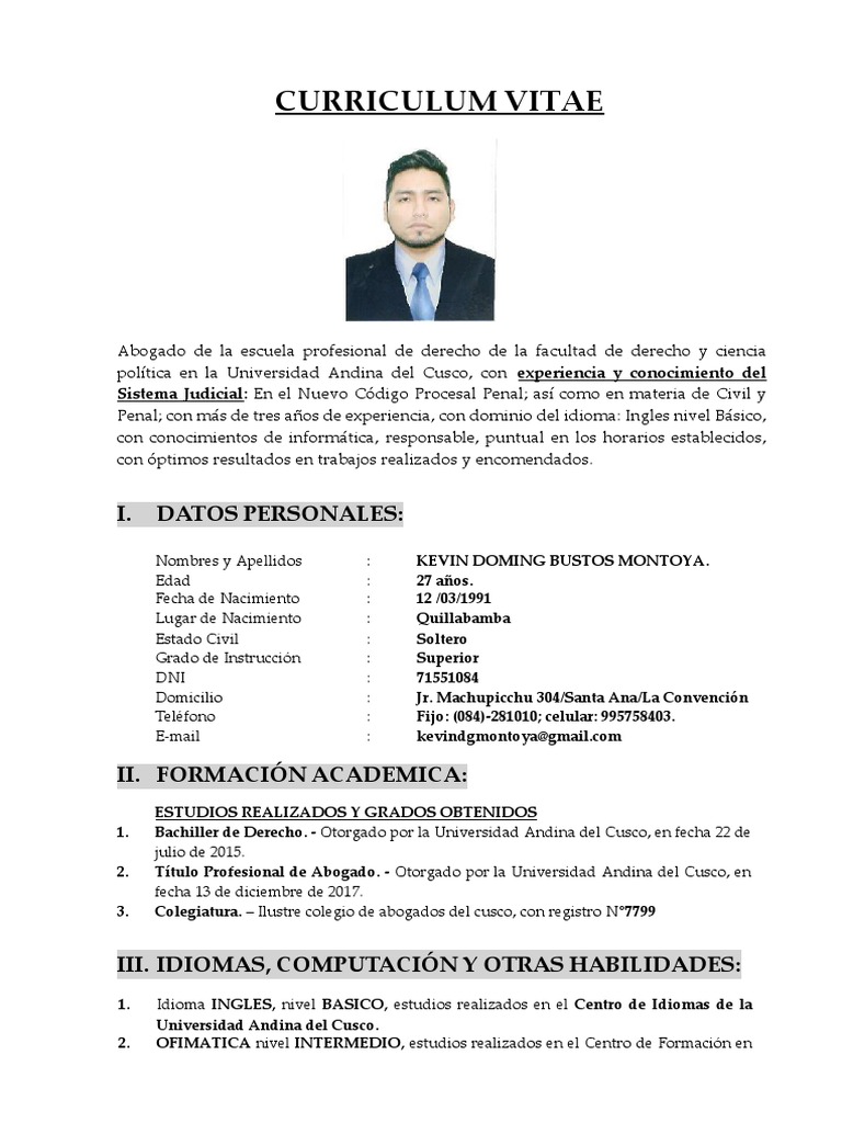CV Kevin 2019 | PDF | Universidad | Información del gobierno