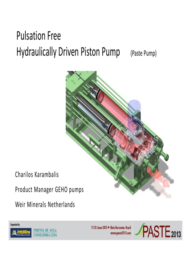 Pulsation Free (Piston Pump) | Download Free PDF | Pump | Cylinder (Engine)