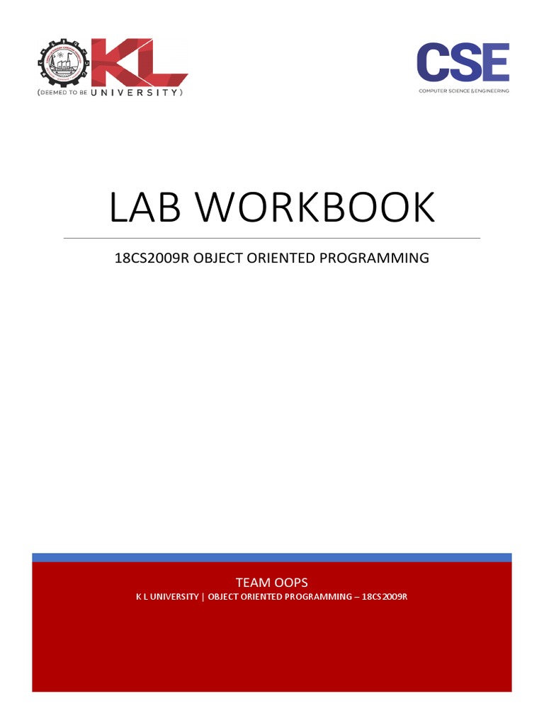 OOP Lab Document PDF | PDF | Class (Computer Programming) | Method ... OOP Lab Document PDF | PDF | Class (Computer Programming) | Method ...