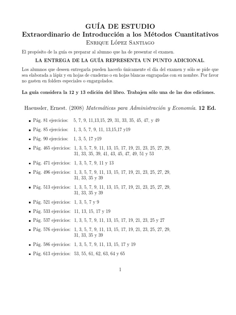 Guia de Metodos Cuantitativos | PDF | Derivado | Función continua