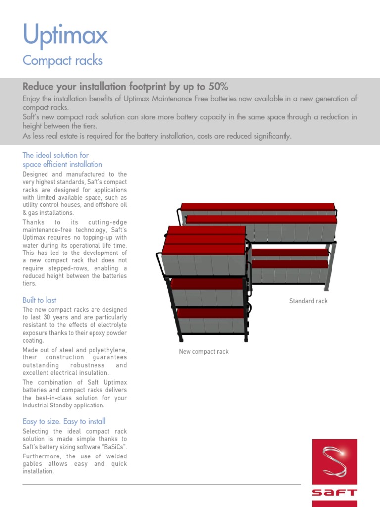 Saft Uptimax Compact Racks 0117 EN | PDF | Nature