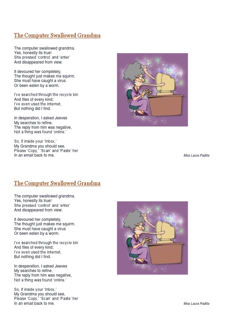 The Computer Swallowed Grandma | PDF