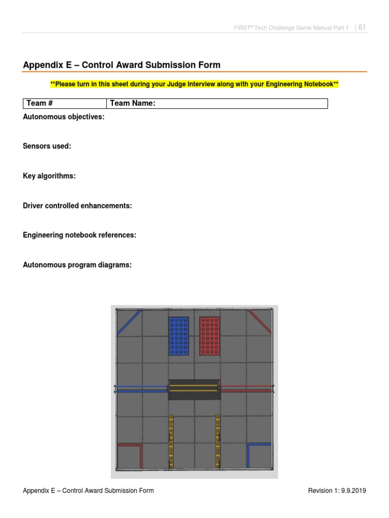 gm1 Appendix e Control Award Form