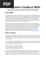 MUN Opening Speech Guide | PDF | Further Education