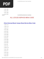 ALL LCD - LED TV Service Menu Codes Soft4led | PDF | Menu (Computing ...