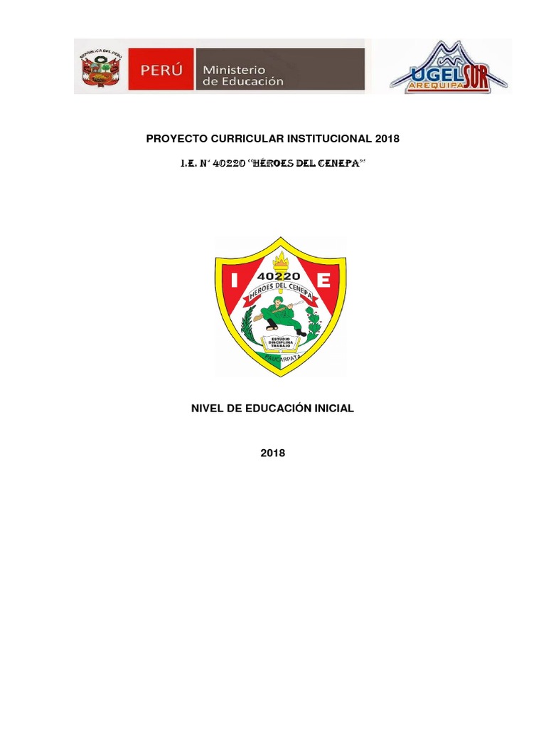 PCI Inicial 2018 | PDF | Diversidad cultural | Educación de la primera ...