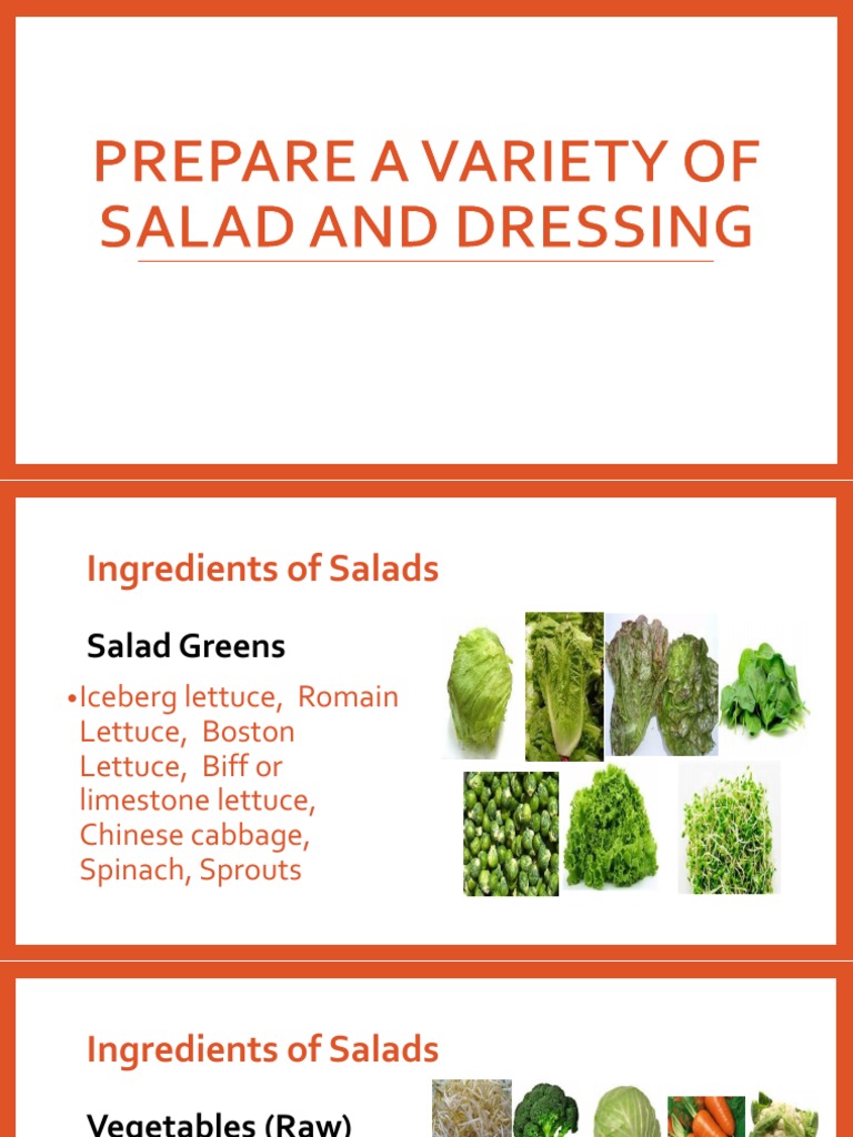Biff and Limestone Lettuce Salads Guide | PDF | Coleslaw | Salad