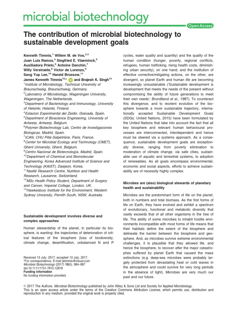 2.microbial Biotechnology | PDF | Microbiota | Microorganism
