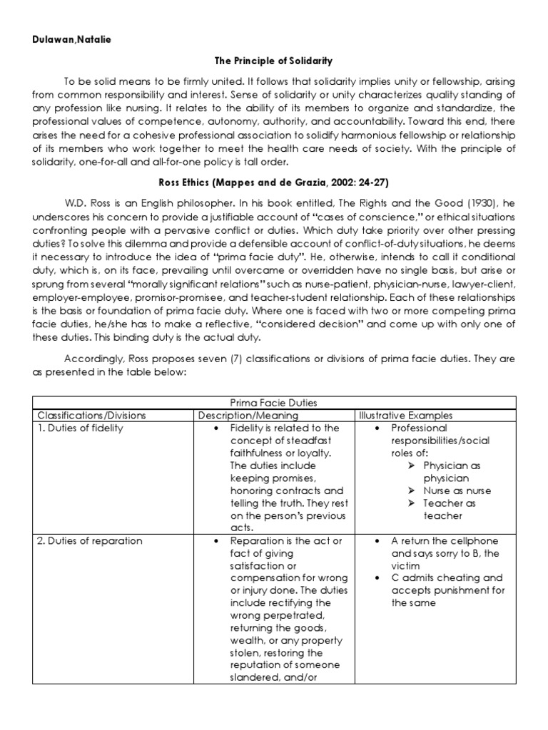 The Principle of Solidarity | PDF | Justice | Crime & Violence